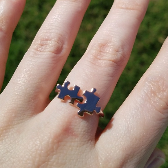Jewelry | Rose Gold Tone Autism Awareness Ring 925 | Poshmark